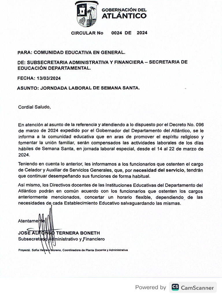 CIRCULAR_0024_JORNADA_LABORAL_DE_SEMANA_SANTA | PDF