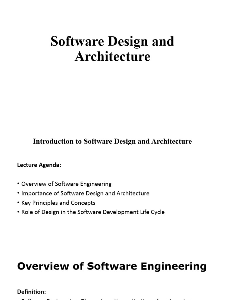 43f248 - Software Design and Architecture | PDF | Software Development Process | Interface ...