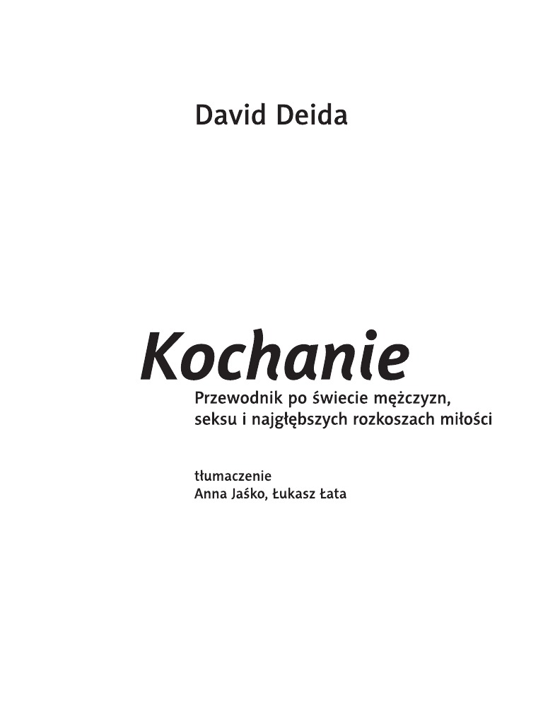 David Deida Kochanie | PDF