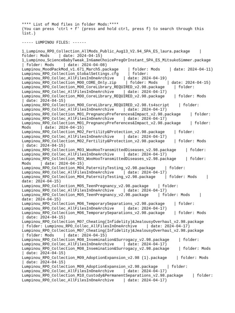 Lumpinou InstalledFileLog Results | PDF | Softlines (Retail) | Style