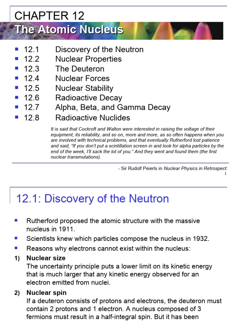TR 12 | PDF | Neutron | Atomic Nucleus