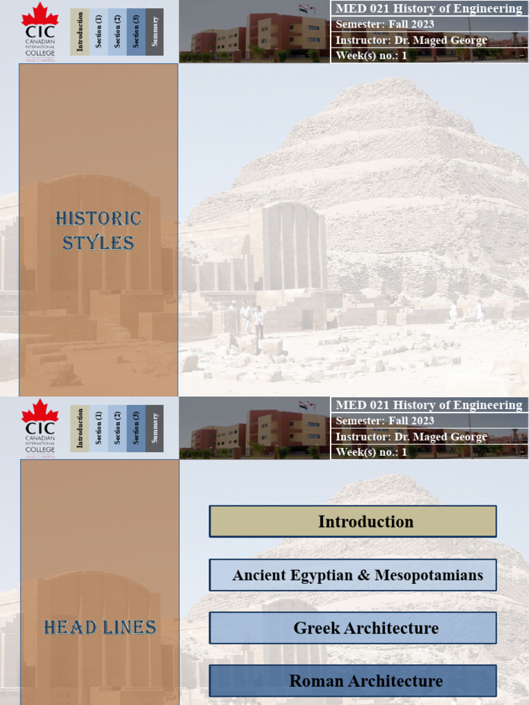 History of Engineering: Ancient Architecture | PDF | Engineering