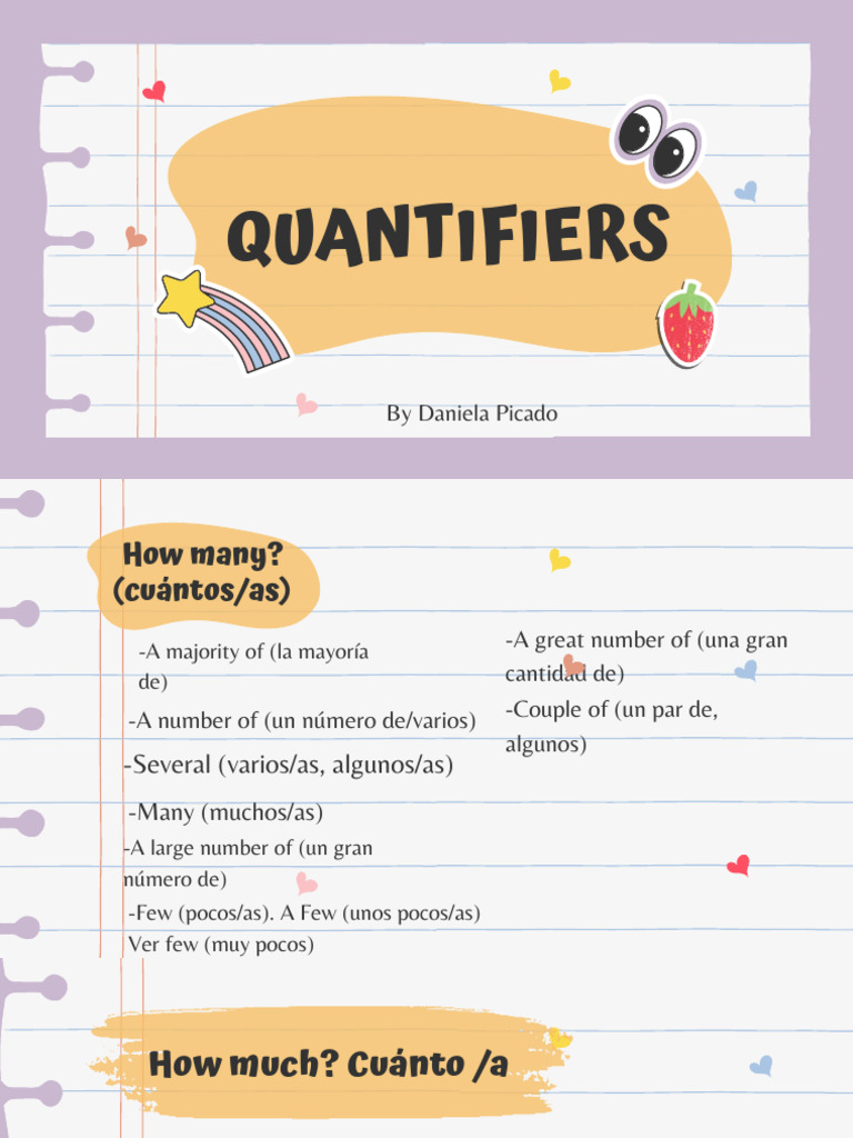 Quantifiers B1 | PDF