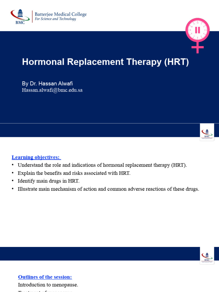 Hormonal Replacement Therapy-HA | PDF | Hormone Replacement Therapy ...