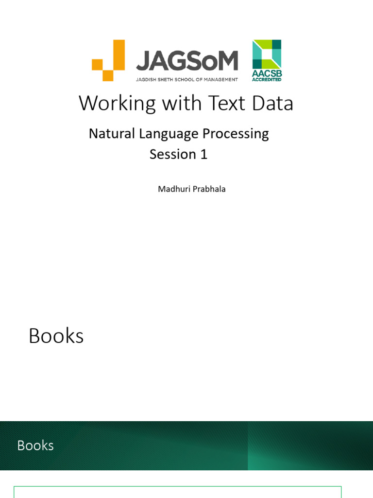 1 - Introduction To NLP | PDF | Artificial Intelligence | Intelligence (AI) & Semantics