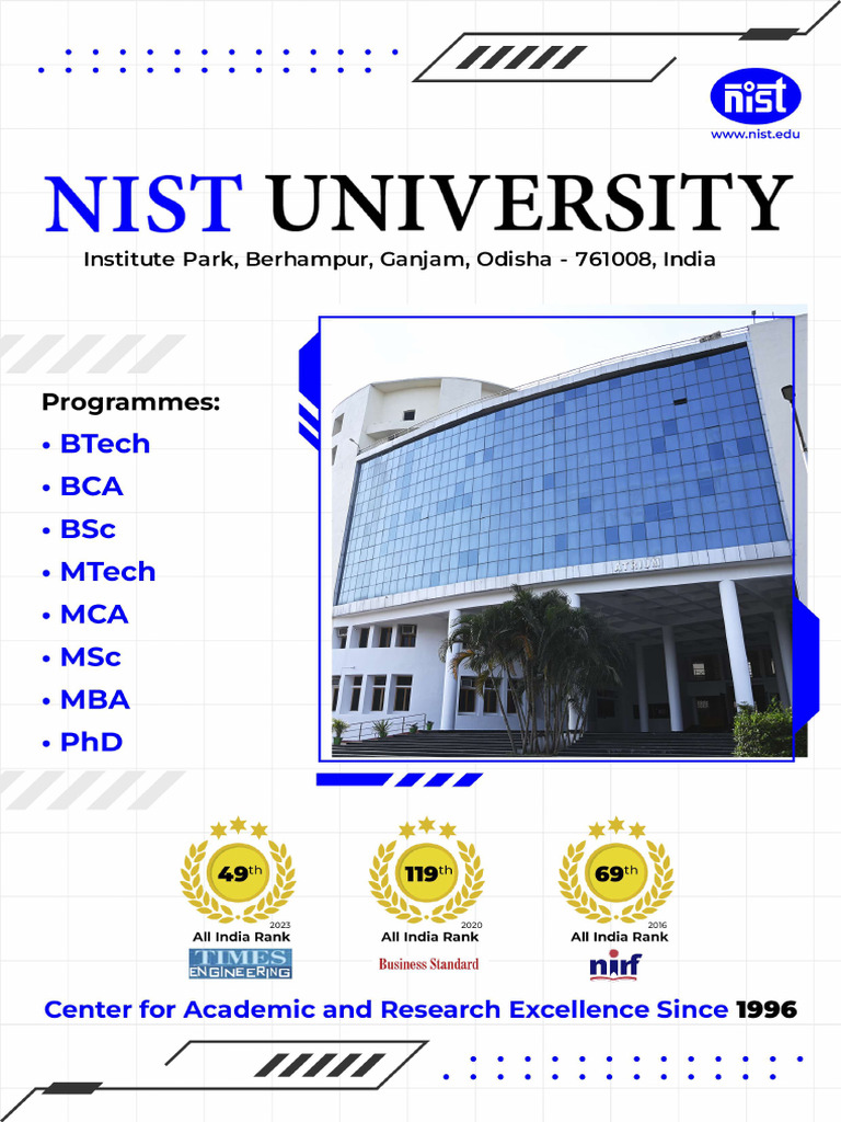 NIST University Admission Brochure | PDF