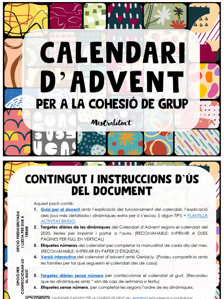 Calendari Advent - 2021 | PDF