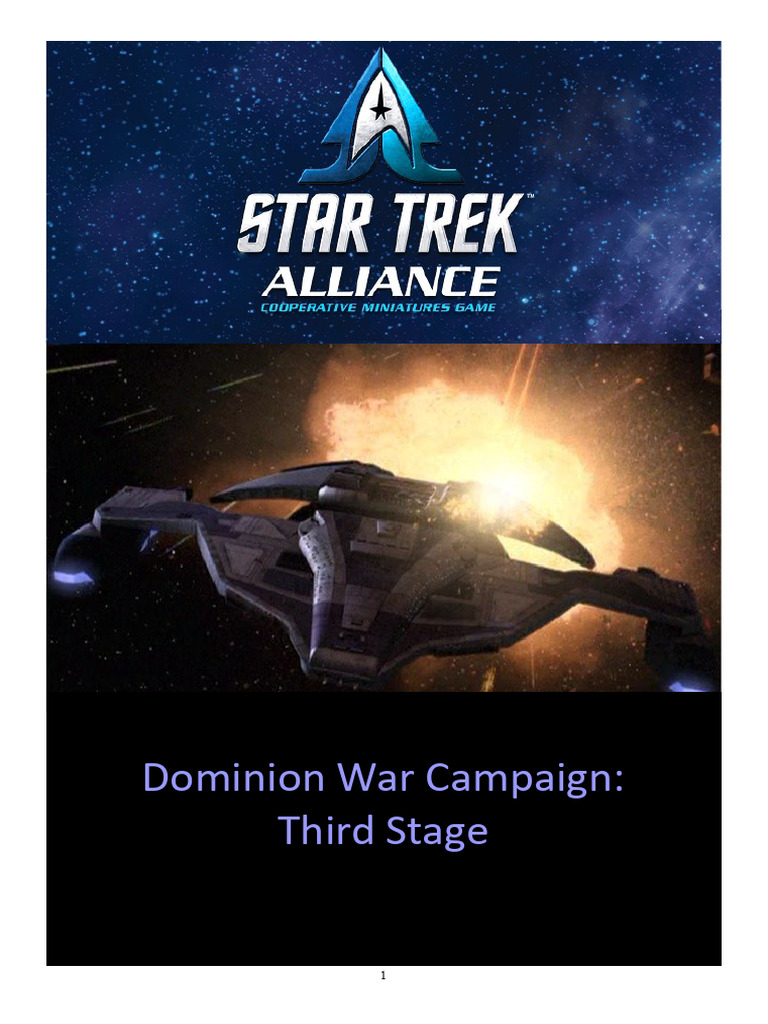Dominion War Campaign Third Stage | PDF | Dominion (Star Trek) | Ships