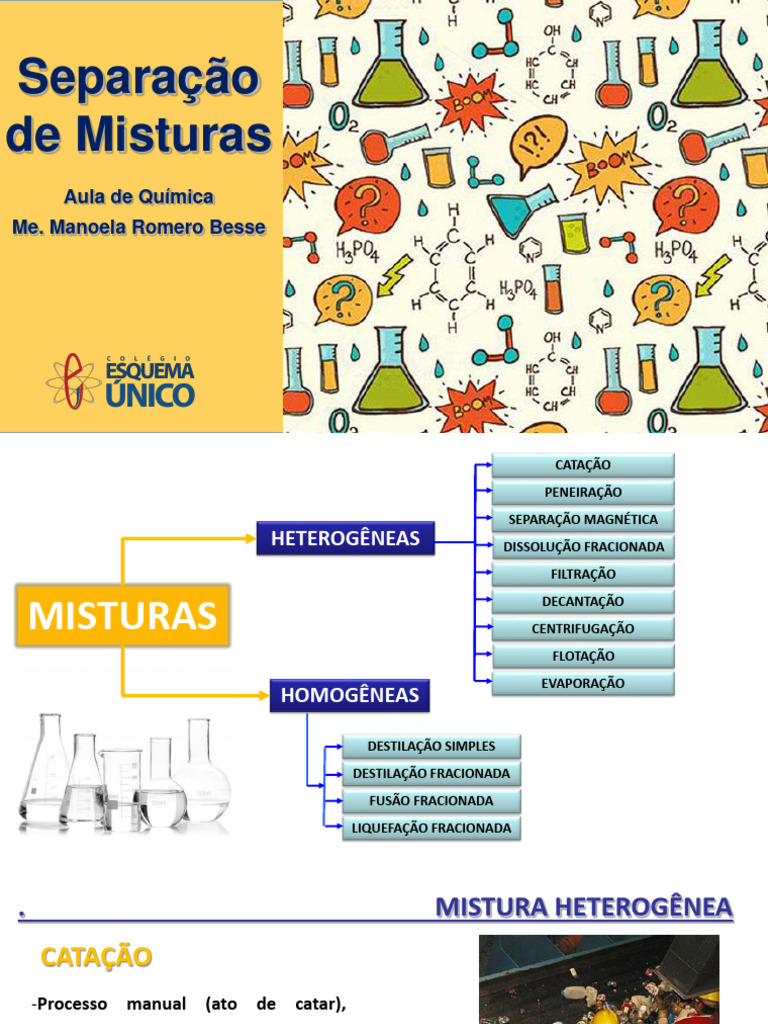 Separação de Misturas | PDF | Mistura | Fases da Matéria