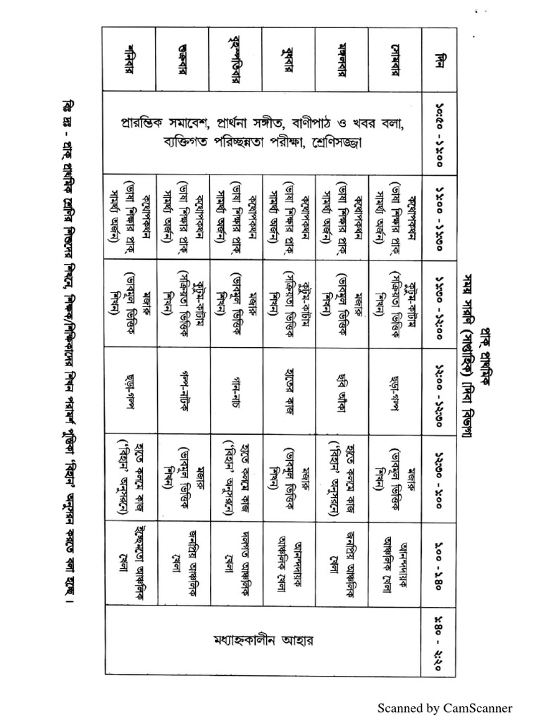 Class Routine Day 1 Pdf