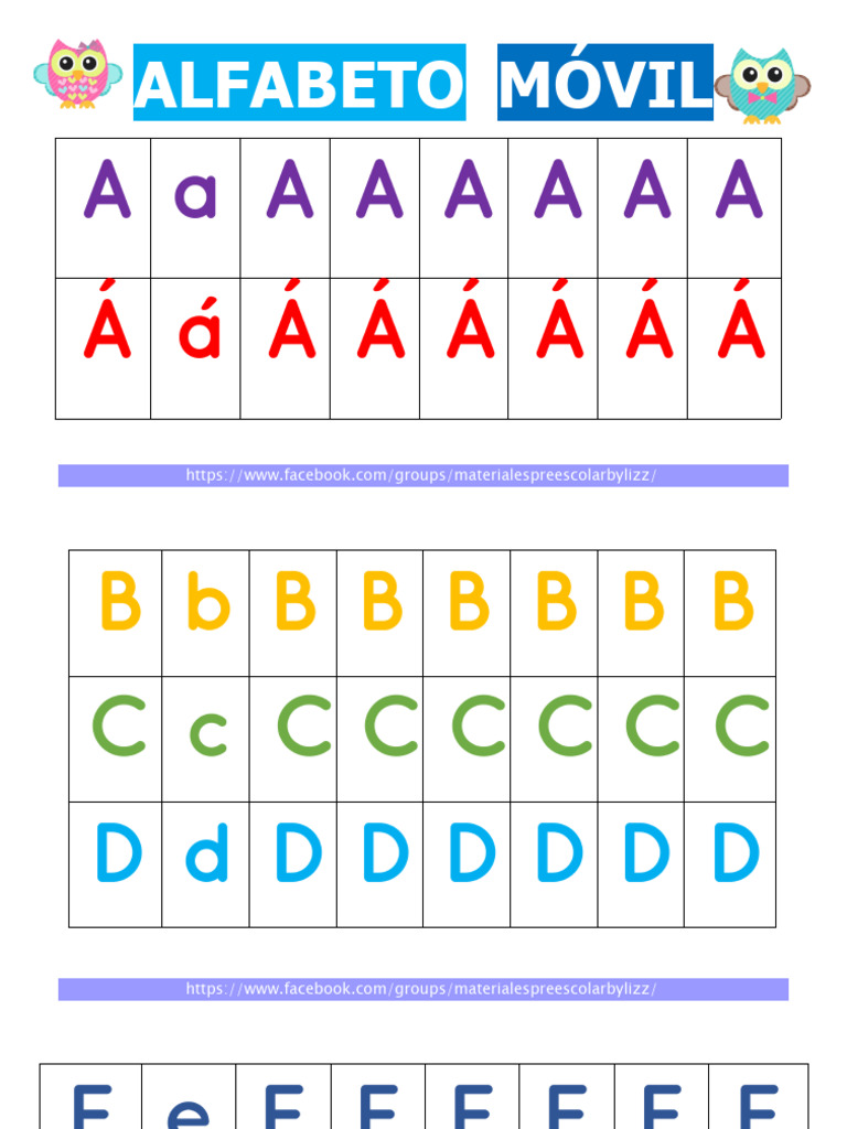 Alfabeto Movil A Color | PDF | Language Arts & Discipline | Foreign ...