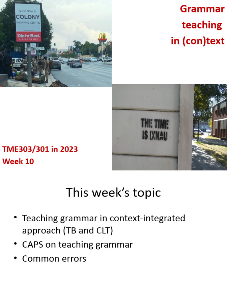 Grammar Teaching | PDF | Linguistic Typology | Semantic Units
