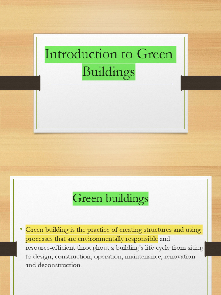 Green Buildings | PDF | Green Building | Efficient Energy Use