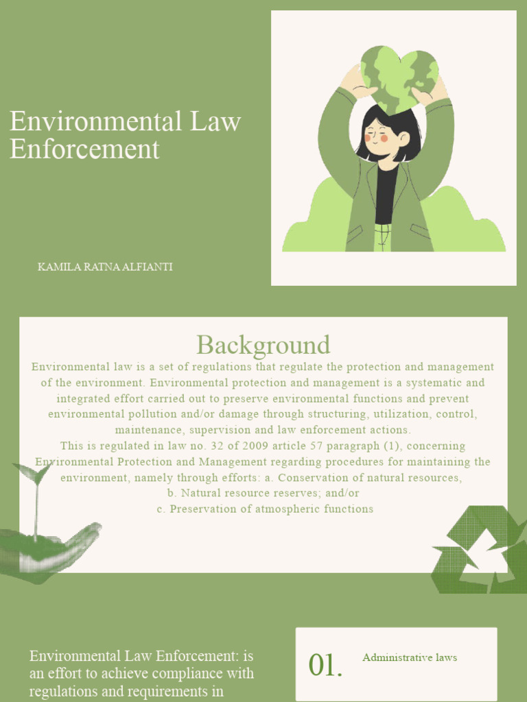 Environmental Law Enforcement | PDF | Environmental Law | Crimes