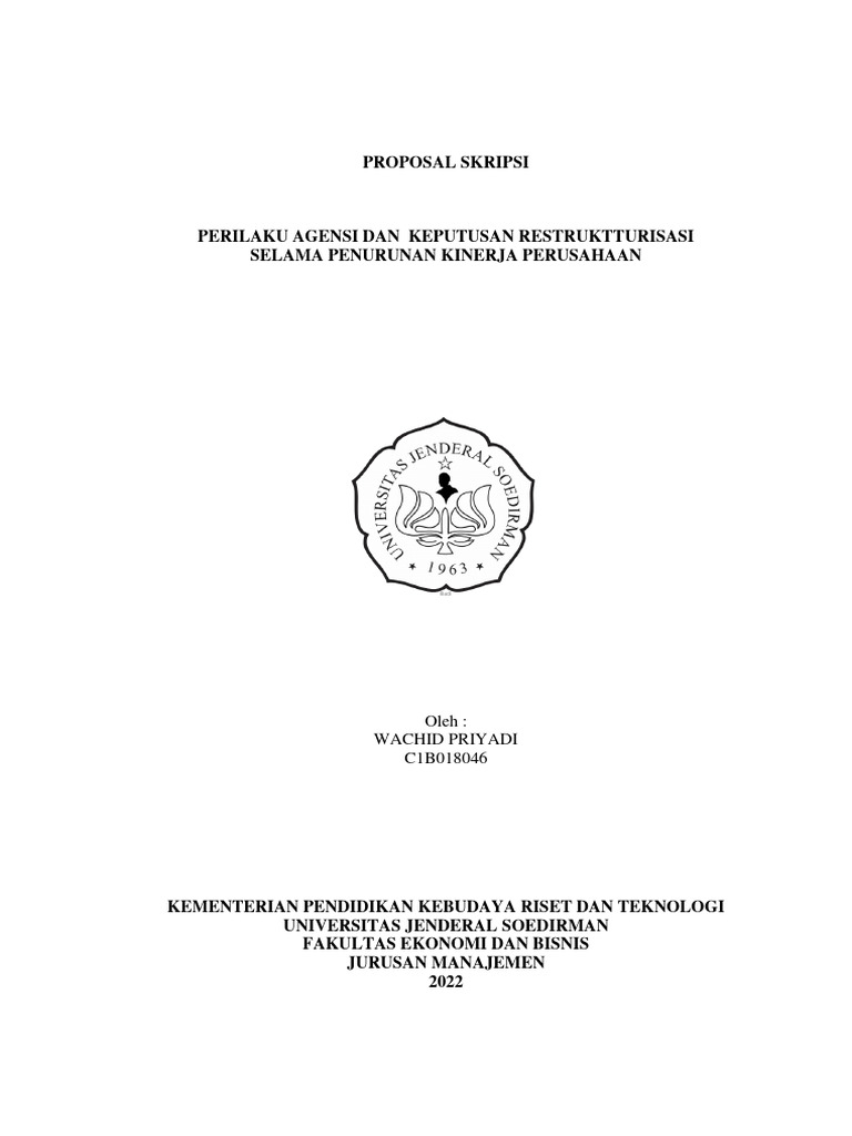Draft Proposal Skripsi BAB I-BAB III Plus Ultra | PDF