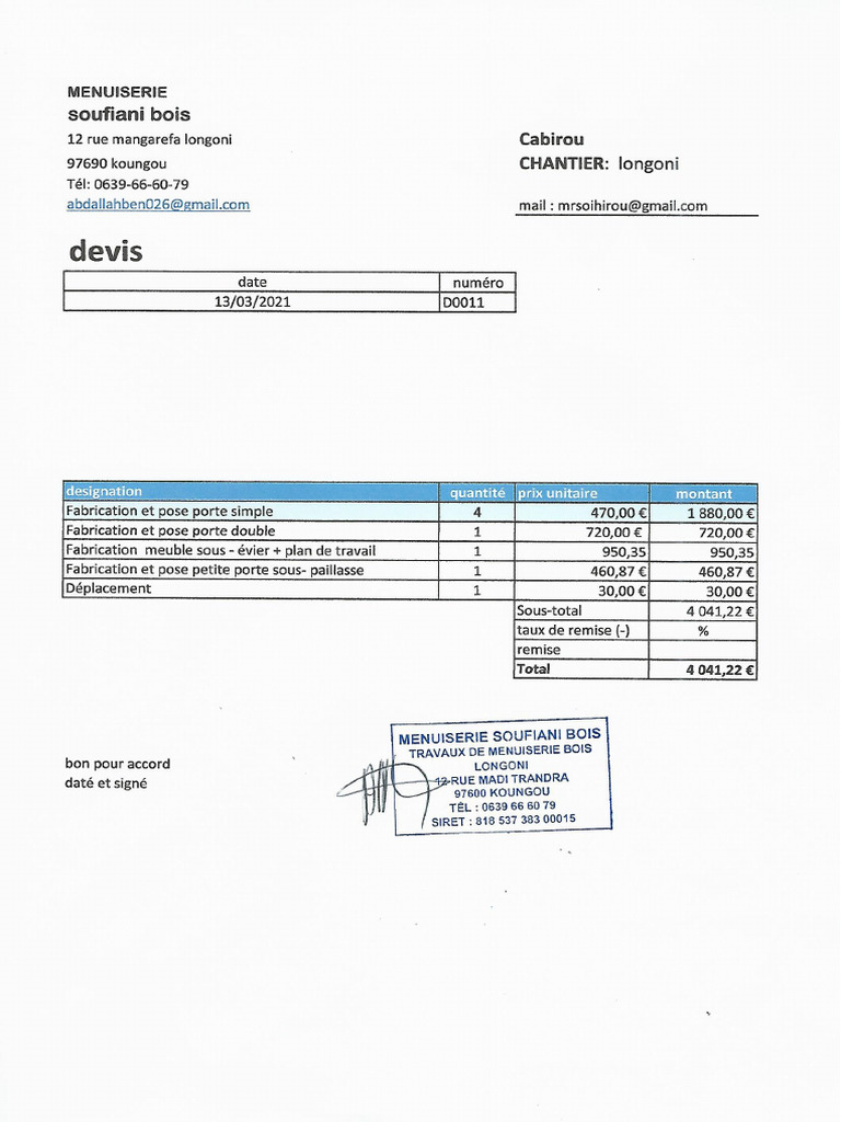 Devis Cabirou Longoni | PDF