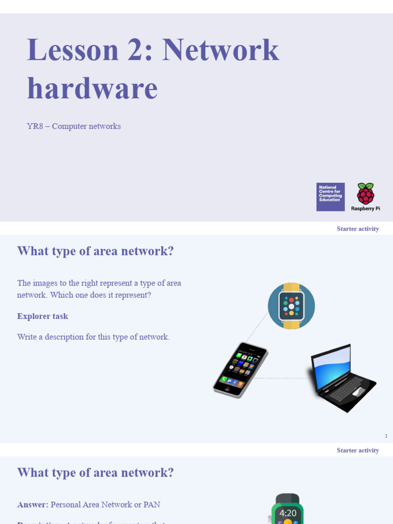 Network Hardware Overview YR8 | PDF | Computer Network | Network Switch