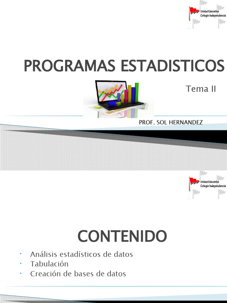 Programas Estadisticos | PDF | Estadísticas | Metodología de encuesta