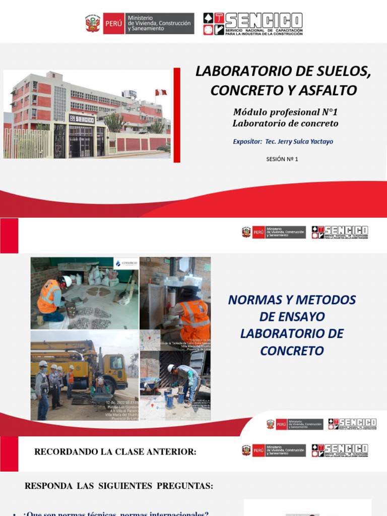 SESION N 1 GRANULOMETRIA astm-ntp | PDF | Laboratorios | Science