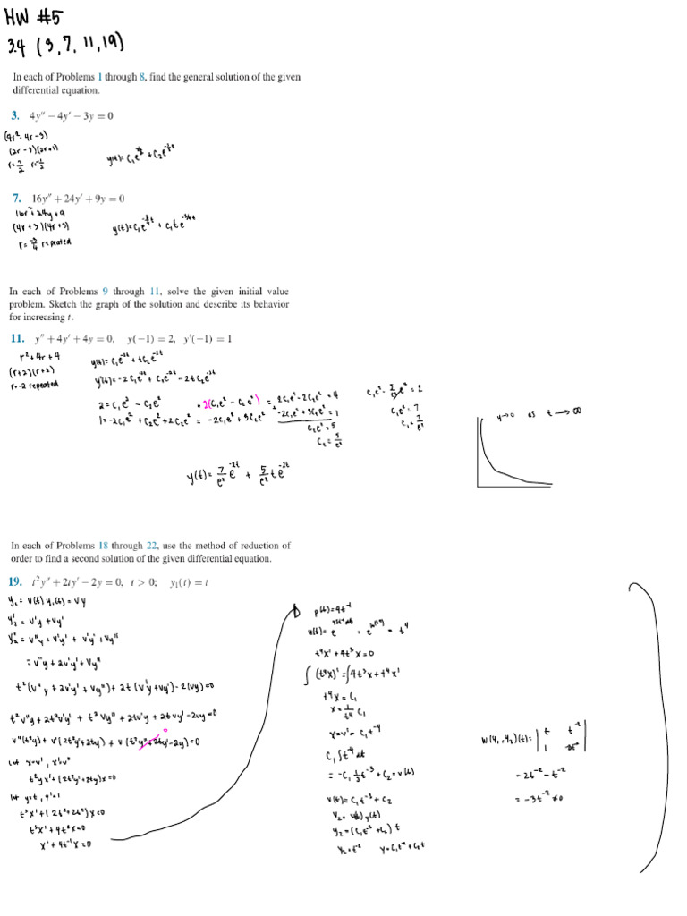 Applied Math HW 4 | PDF