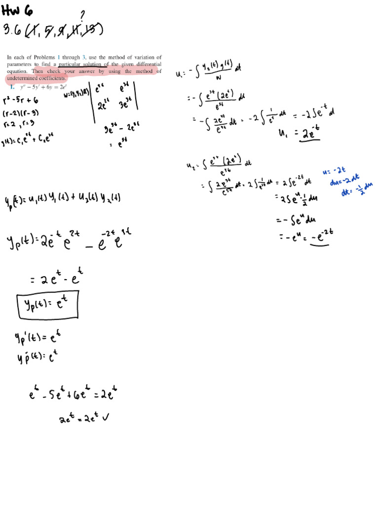 applied math hw 5 | PDF