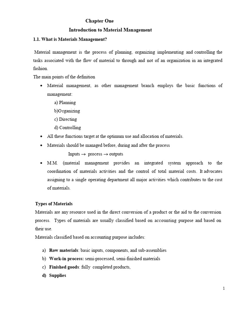 Overview of Material Management | PDF | Forecasting | Moving Average