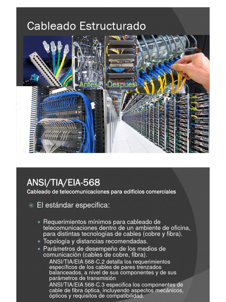 Microsoft PowerPoint Tercer Parcial Cableado Estructurado | PDF | Centro de datos | Tecnología ...