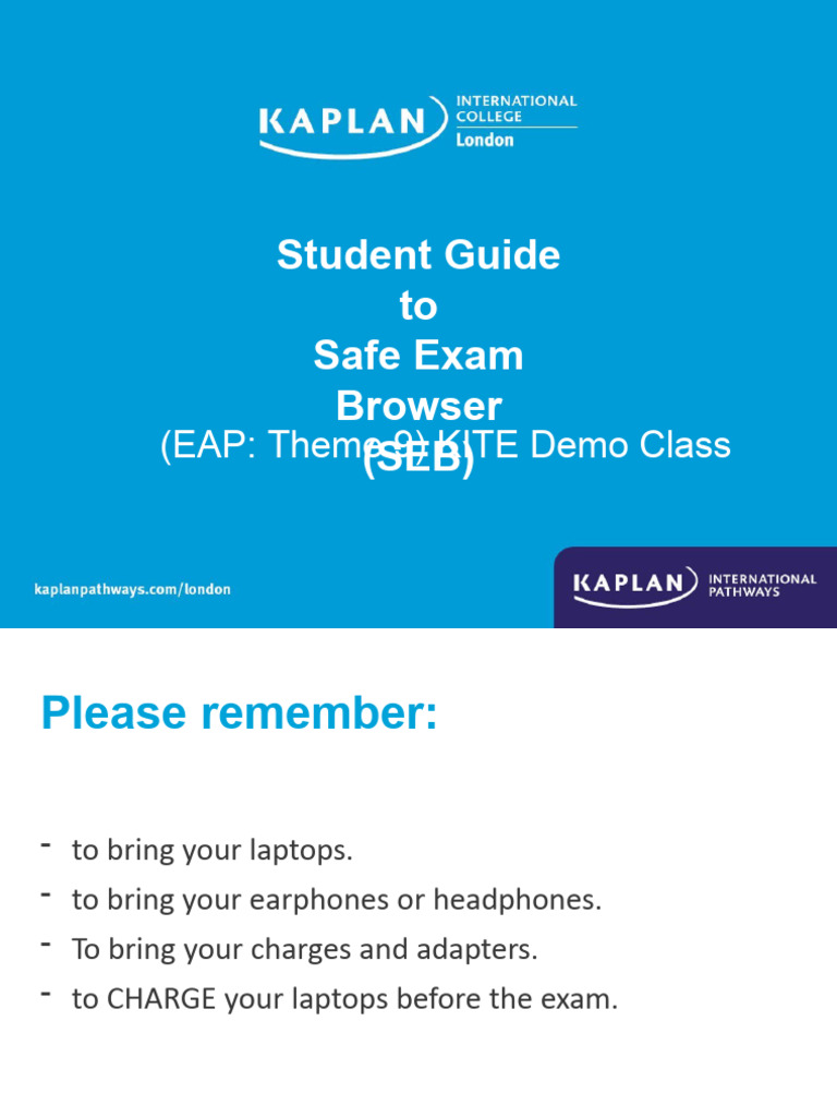 SEB Student Instructions | PDF