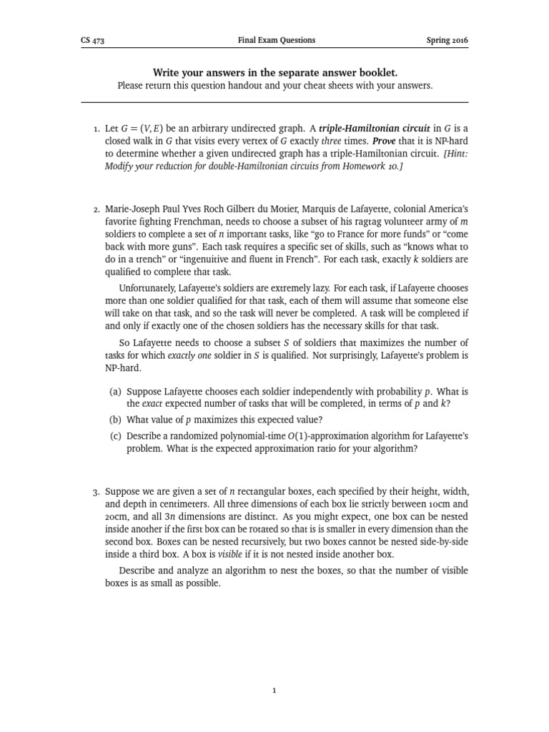 final | PDF | Applied Mathematics | Algorithms And Data Structures