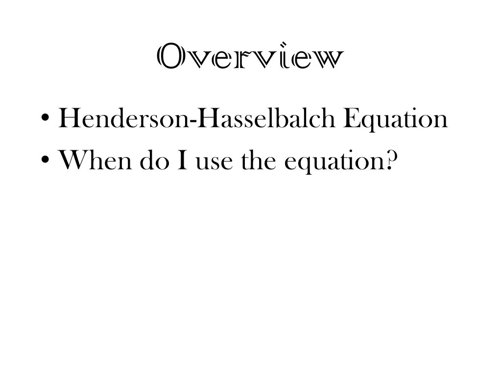 Understanding the Henderson-Hasselbalch Equation | PDF | Science ...