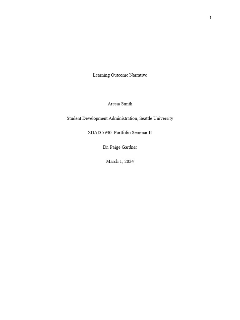Learning Outcome Narrative Full | PDF | Morality | Empathy