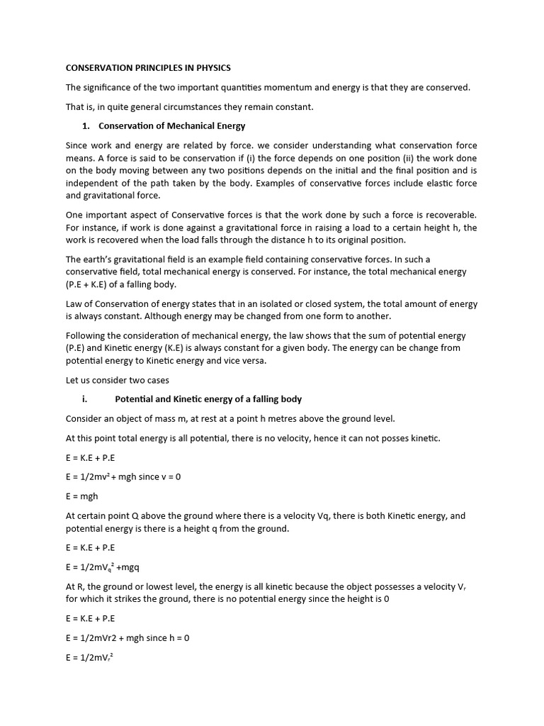PHY 111 Material - 073310 | PDF | Force | Momentum