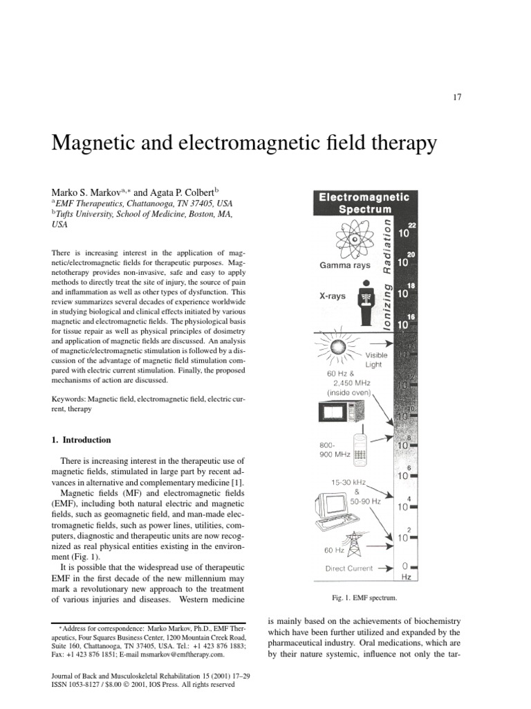 Magnetic and Electromagnetic Field Therapy | PDF | Signal Transduction ...