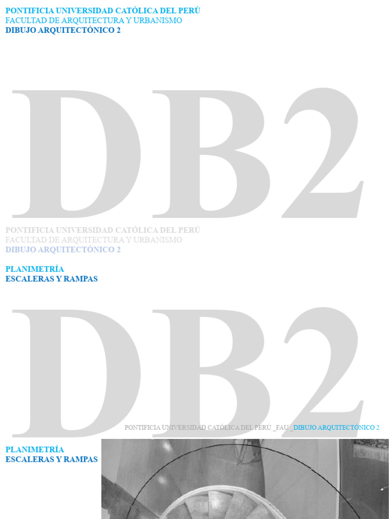 DB2 teorías - escalera | PDF | Escalera