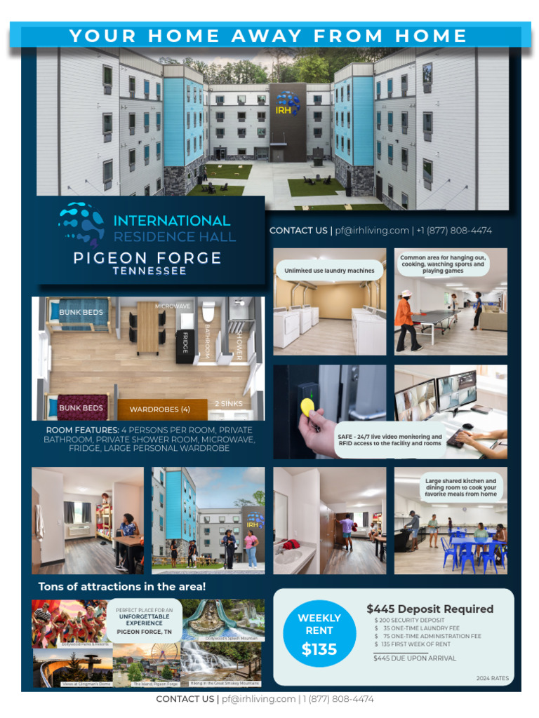 IRH Pigeon Forge - One Pager - 2024 | PDF | Interior Design | Room