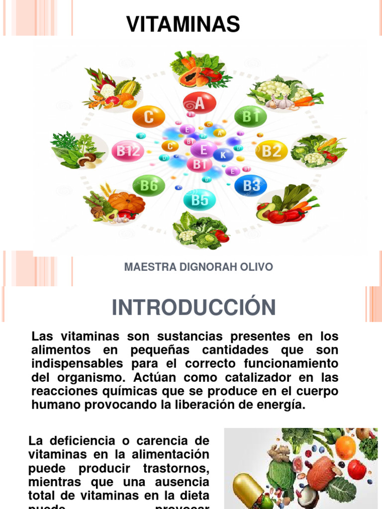 Vitaminas | PDF | Vitamina D | Vitamina C