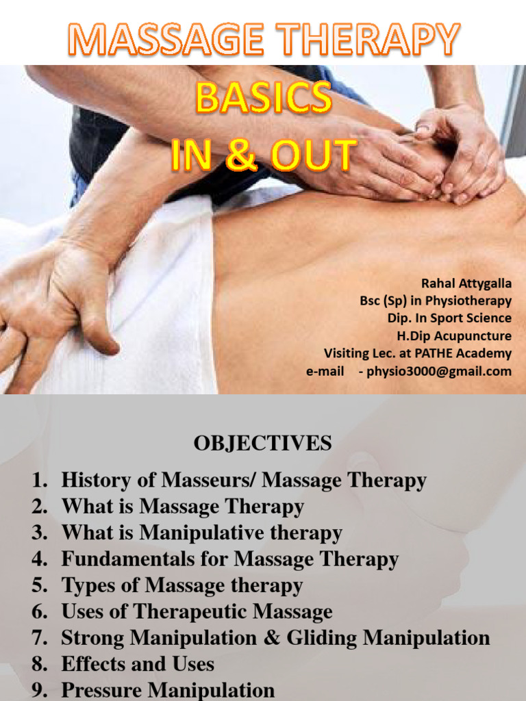 MASSAGE THERAPY by Rahal 001 - Sent by Reducing Capacity by Pics | PDF ...