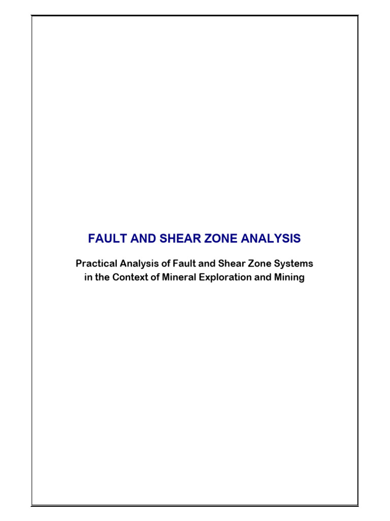 04 - Fault and Shear Zone System Analysis | PDF | Fault (Geology) | Geology