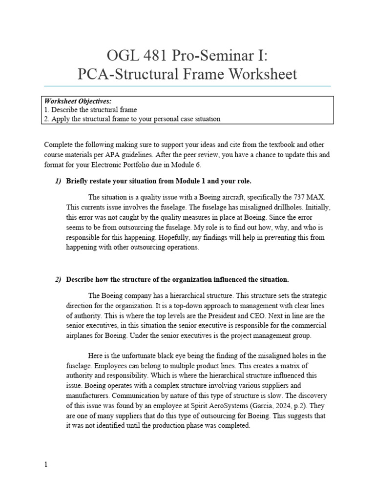 2 Structural Frame Worksheet | PDF | Project Management | Communication