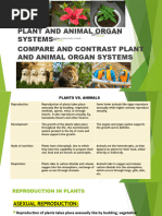 Similarities and Differences Between Plants and Animals | PDF | Plants ...