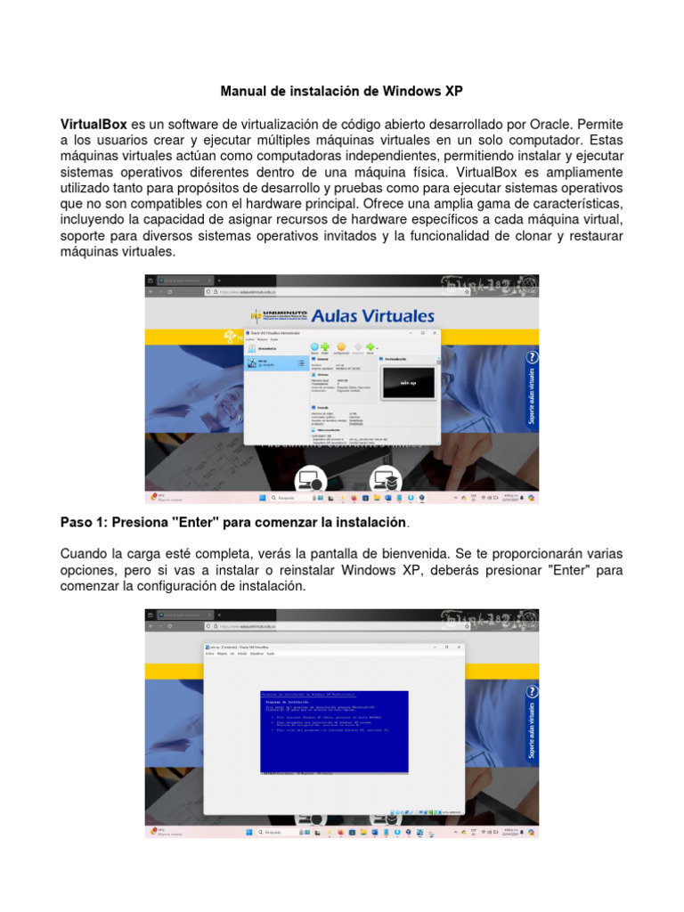 Manual Instalacion Windows XP | PDF | Archivo de computadora | Máquina ...
