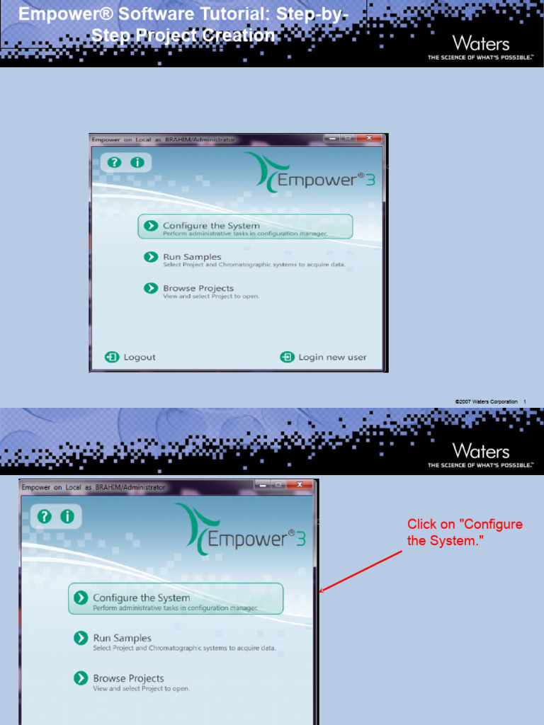 Empower ® Software Tutorial For HPLC | Download Free PDF | Applied ...