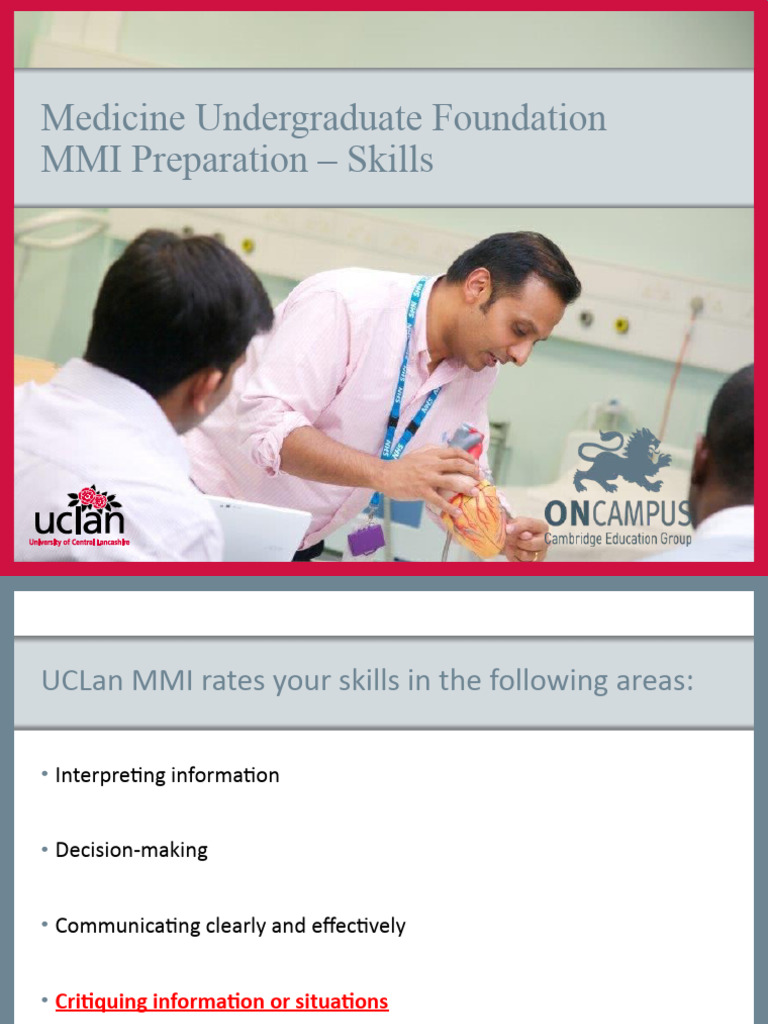 UCLan MMI Skills Prep Guide | PDF | Physician | Patient