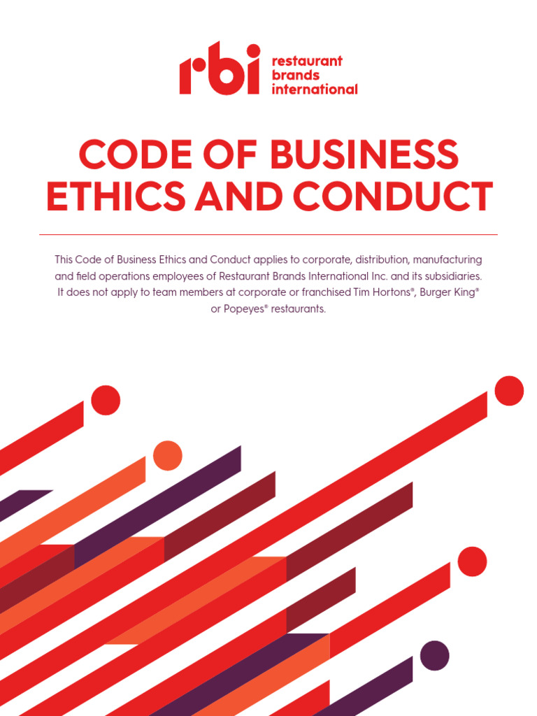 Code of Business Ethics and Conduct | PDF | Bribery | Business Ethics