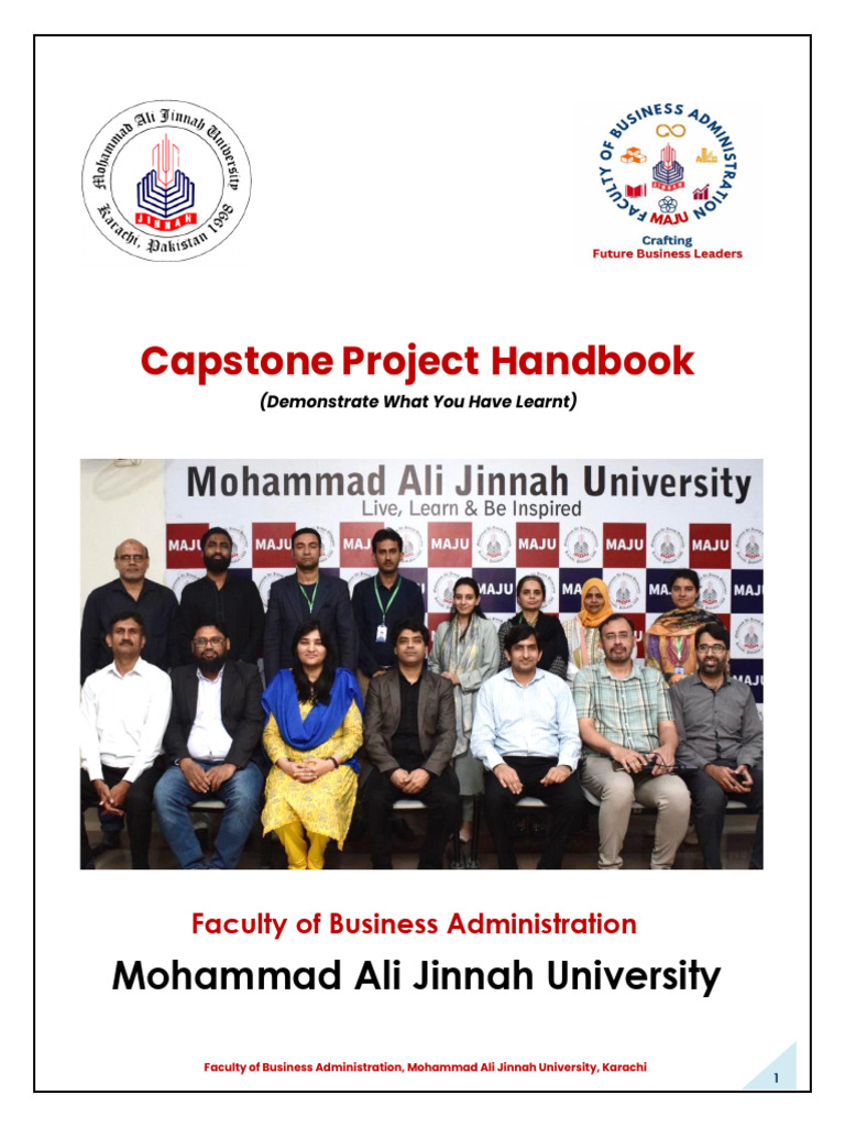Capstone Project Handbook - V1.1 March 2024-Final | PDF | Project ...