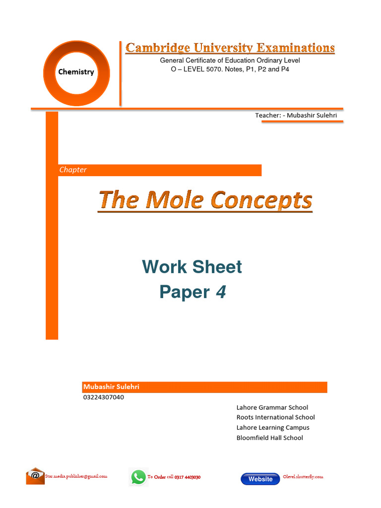 The mole Concept 1 | PDF