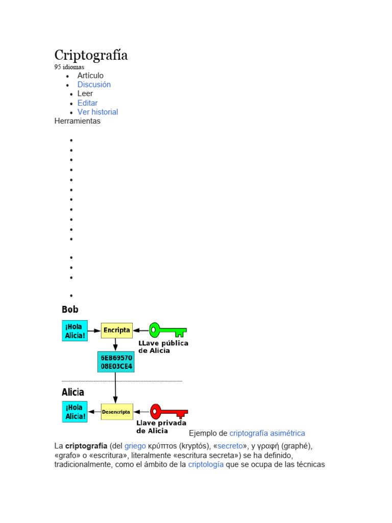Criptografía | PDF | Criptografía | Clave (criptografía)