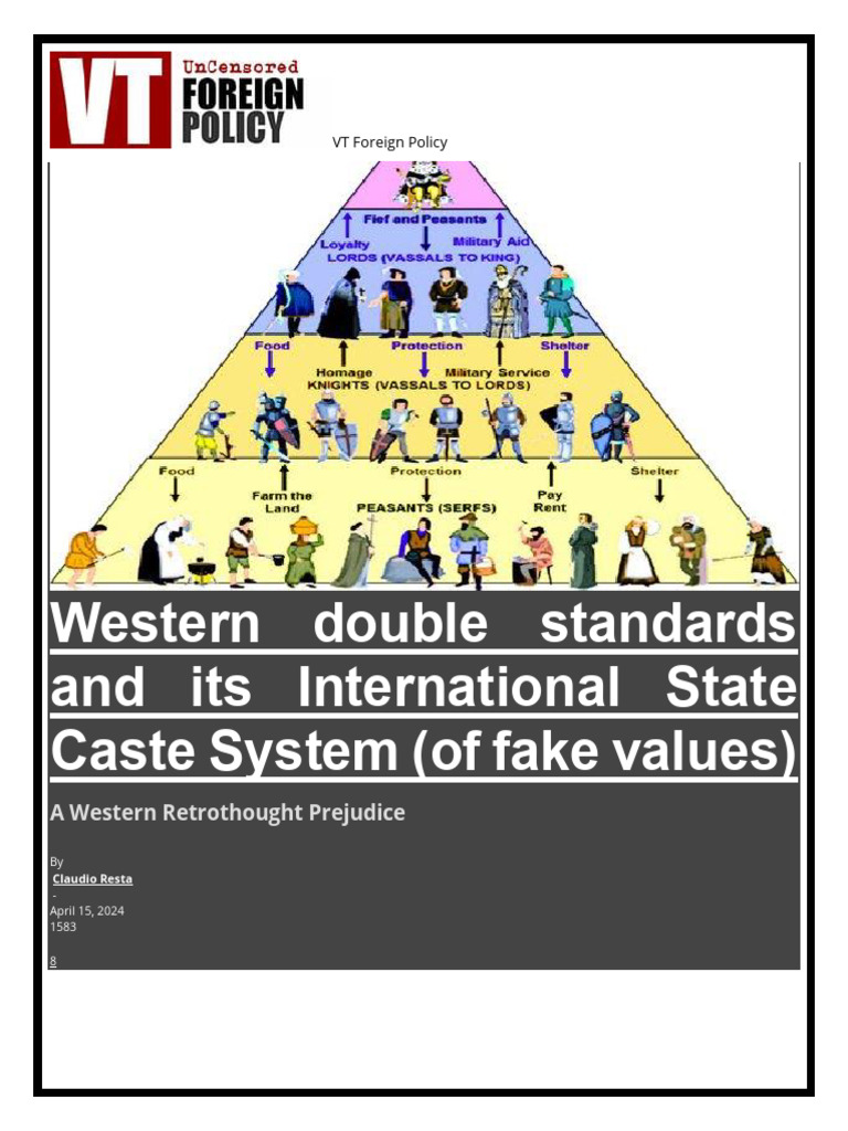 Western Double Standards and Its International State Caste System (Of ...