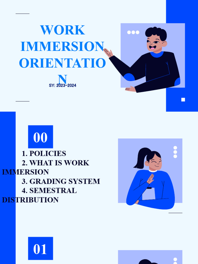 Work Immersion Orientation 2024 | PDF