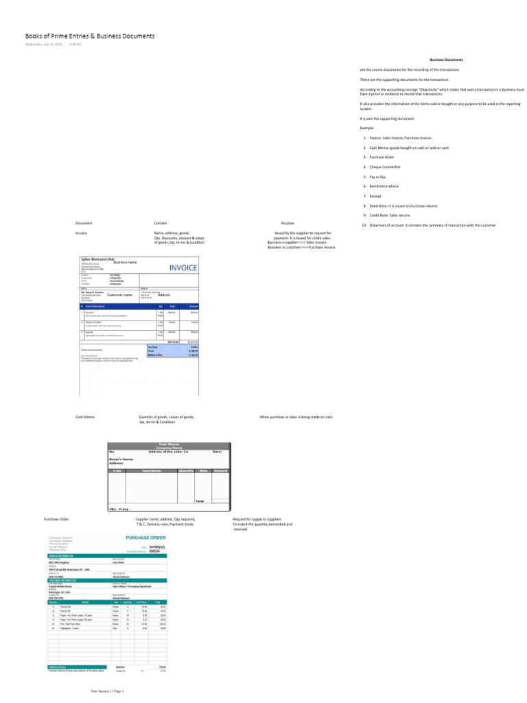 Business Docs | PDF | Debits And Credits | Cheque
